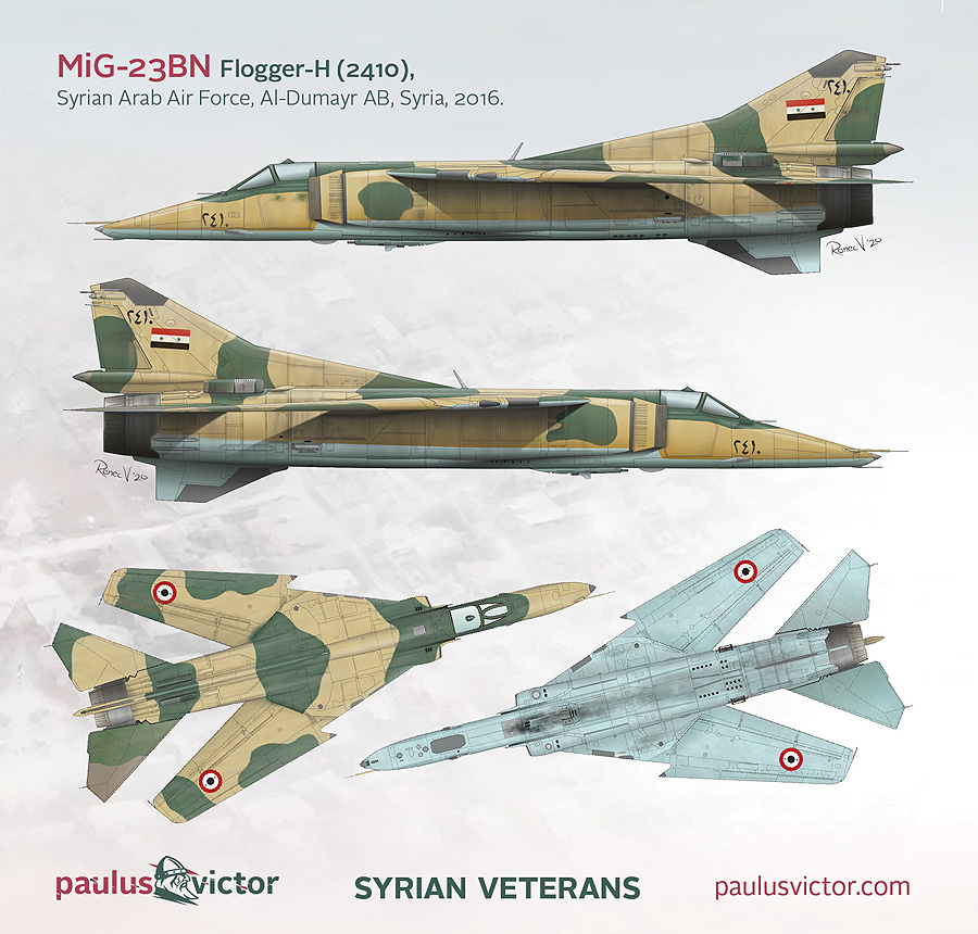 Syrian Veterans - MiG-21 and MiG-23 - Paulus Victor Decals ...