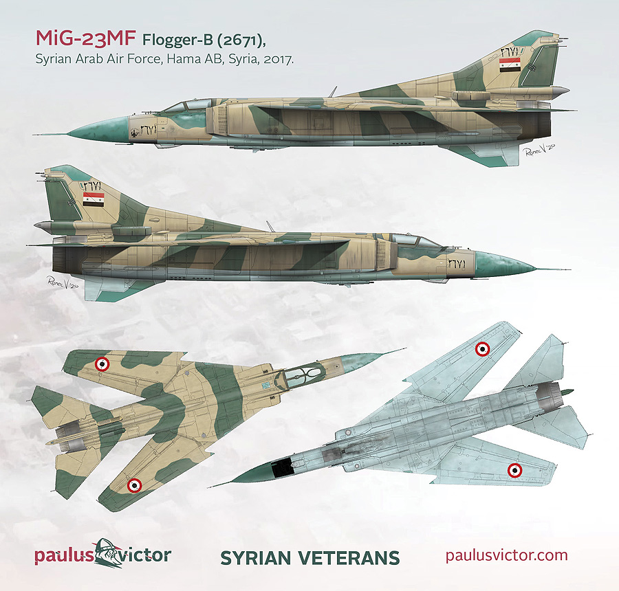 Syrian Veterans - MiG-21 and MiG-23 - Paulus Victor Decals ...